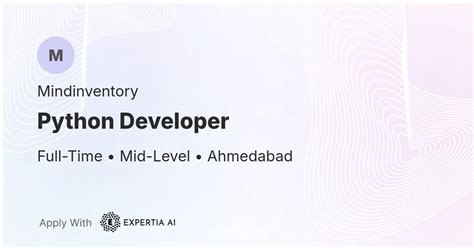 Python Developer Job Ahmedabad Mid Level