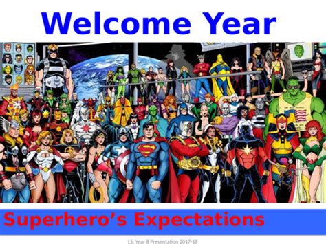 Assembly Year 8 Superhero Expectations Teaching Resources