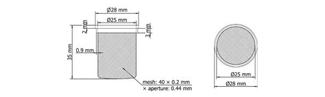 Custom Woven Wire Mesh Cylinders Acoustic Equipment Protection