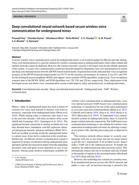 Deep Convolutional Neural Network Based Secure Wireless Voice