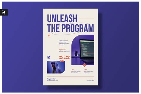 Programming Class Flyer Illustrator Templates ~ Creative Market