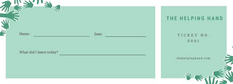 Free Exit Ticket Templates Editable And Printable