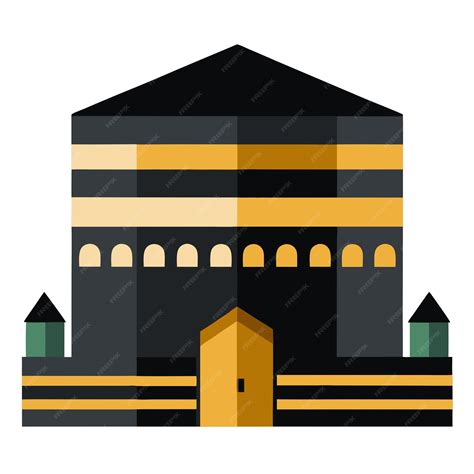 Kaaba In Masjid Al Haram Vector Design Sacred Symbolism Premium Ai Generated Vector