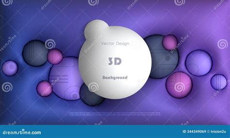 Vector Illustration Abstract Element With Dynamic Shape Gradient Color 3d Rendering