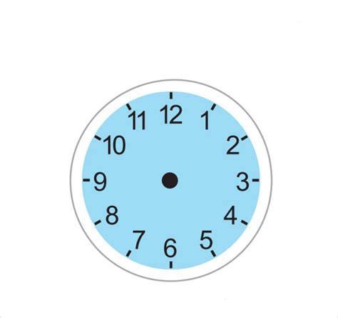 FREE Sample Clock Face In PDF MS Word