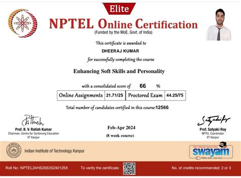 Dheeraj Mishra On Linkedin Nptel Communicationskills