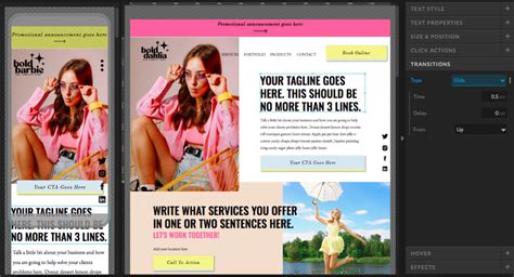 How To Add Transition Effects On Showit Website Showit Blog
