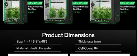 Amazon Com VIVOSUN X Ft Elastic Trellis Netting With Hooks For Climbing Plants