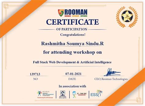 Rashmitha Soumya Sindur On Linkedin Certificate