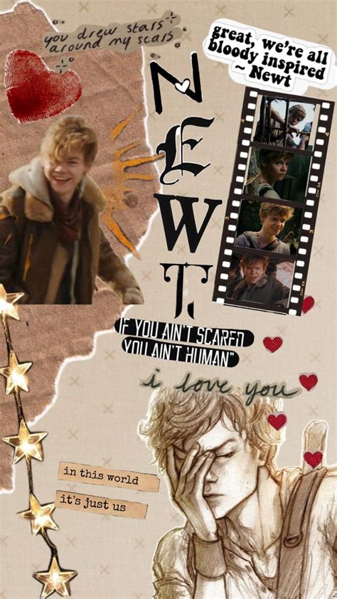 Newt Wallpaper Collage