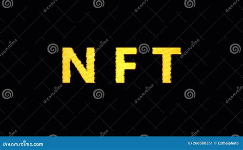 Nft Glitch Text Effect Cimematic Title Effect Animation Stock Video Video Of Computer Light