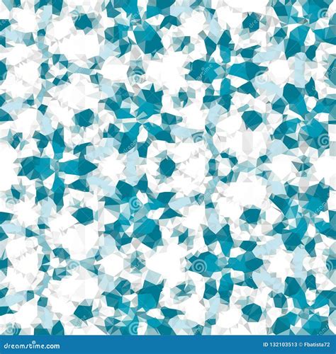 Blue Triangular Low Poly Mosaic Abstract Pattern Background Vector Polygonal Illustration