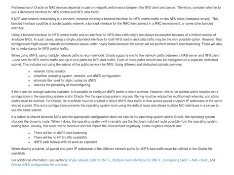 Ethernet Networks And Dnfs Dell Unity Xt Oracle Database Best
