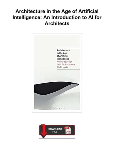 Pdf Architecture In The Age Of Artificial Intelligence An Introduction To Ai For Architects