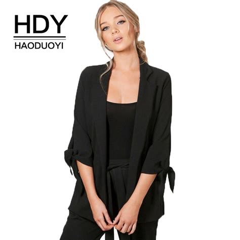 HDY Haoduoyi, три цвета, офисные женские повседневные пальто, на ...
