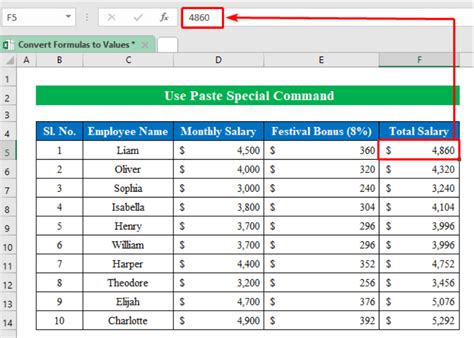 How To Convert Formulas To Values In Excel Earn And Excel