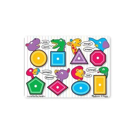 Melissa And Doug Shapes Peg Puzzle Toy Warehouse Sale Velogear