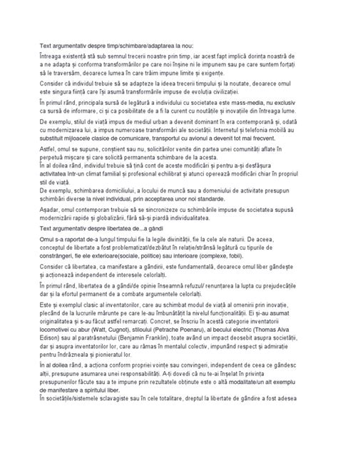 Text Argumentativ Pdf