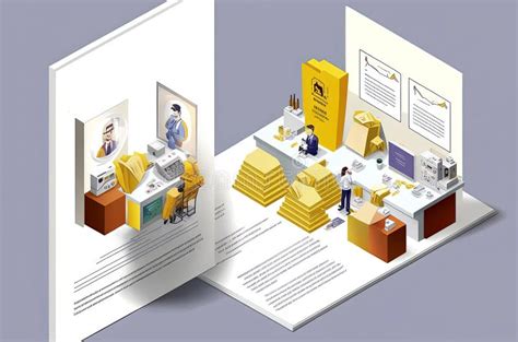 Generative Ai Of Isometric Concept Illustration Of Business Analysis Stock Illustration