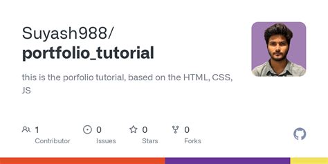 Github Suyash988portfoliotutorial This Is The Porfolio Tutorial
