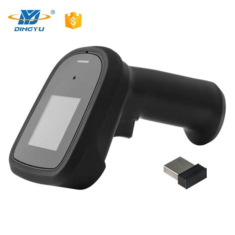 Handheld Automatic Detection Wireless Qr Code Reader Bluetooth Bar Code Scanner With TFT Screen