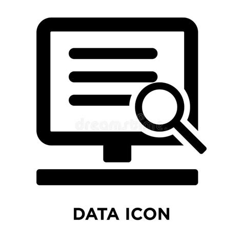 data iconÂ vector isolated on white background logo concept of stock