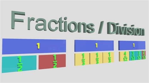 Fractions And Divisions Download Free 3d Model By Avredu C87dd37