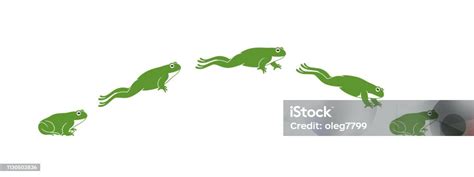 개구리 점프입니다 흰색 바탕에 점프 하는 고립 된 개구리 개구리에 대한 스톡 벡터 아트 및 기타 이미지 개구리 점프 일러스트레이션 Istock