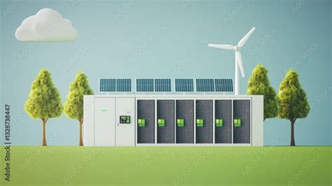 Infographic Representation Of Sustainable Data Centers Powered By Renewable Energy Sources
