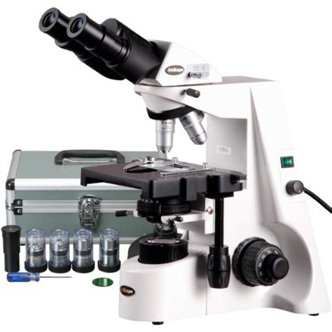 Amscope 40x 2500x Infinity Plan Phase Contrast Compound Microscope
