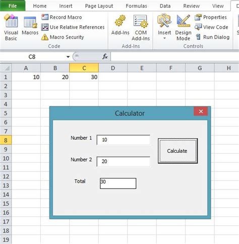Excel Vba 2010 Lesson 15 Userform Calculator Tutorial