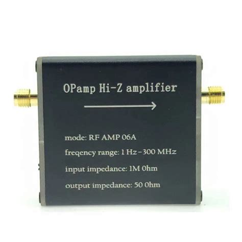 Amp 06a 1hz 300mhz 50 Ohm High Impedance Amplifier Is Suitable For