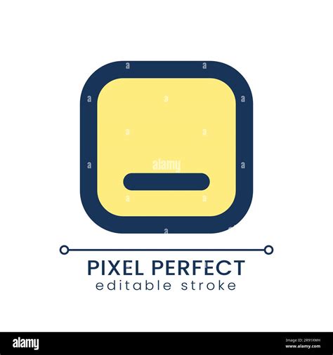 Minimize Button Pixel Perfect Rgb Color Ui Icon Stock Vector Image
