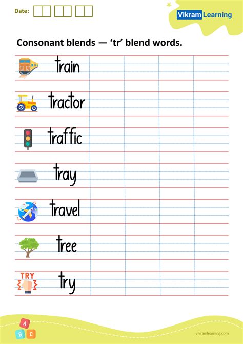 Tr Consonant Blend Phonics Worksheet Match The Words With 57 OFF