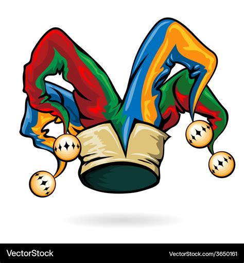 Colored Jester Hat Royalty Free Vector Image Vectorstock