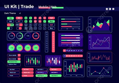 App Ui Kit Vector Hd Png Images Sales Performance Insights Ui Elements Kit Kit Buttons