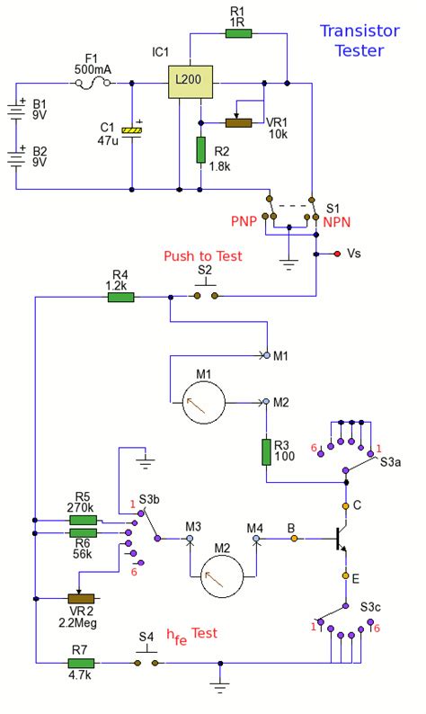 Transistor Tester Circuit Under Repository Circuits Next Gr