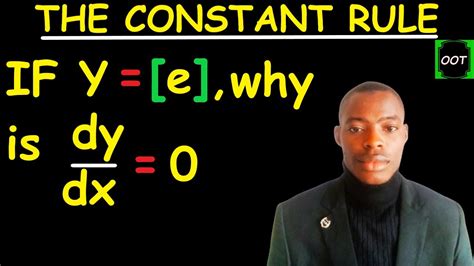 Derivative Of Constant Constant Rule Youtube