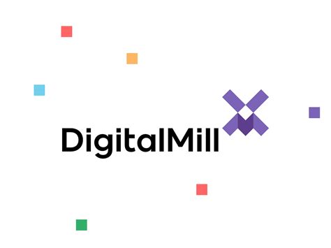 Digitalmill Data Processor Logo Design Mill Data M Letter By Alex