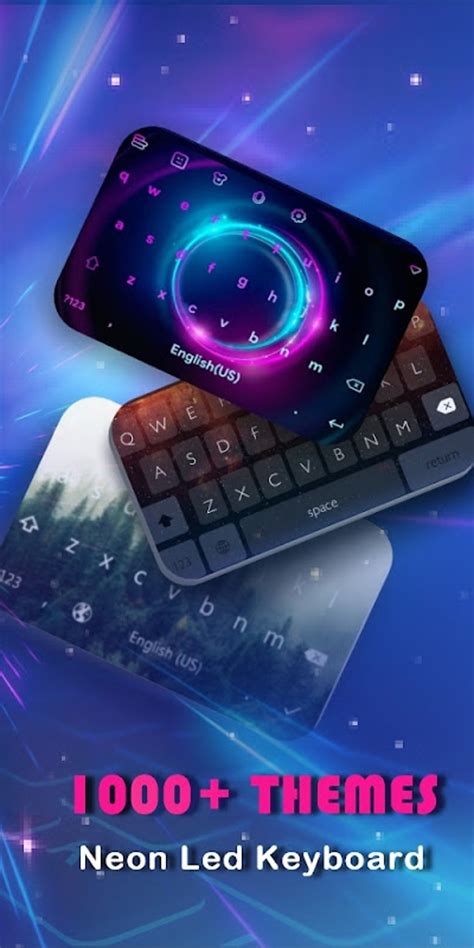 Android 용 Neon Led Keyboard Rgb Lighting Emojis Font Apk 다운로드