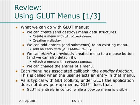 Advanced Menuing Introduction To Picking Ppt Download