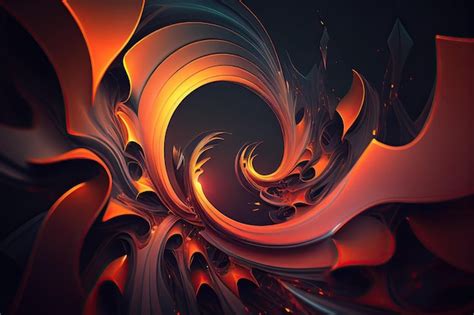Premium Ai Image Abstract Geometric Shape Background With Curve Lines Design Generative Ai
