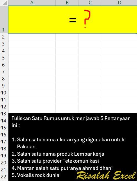 Risalahexcel Belajarexcel Microsoftexcel Takat Wicaksono