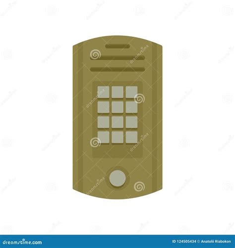 intercom icon flat style stock illustration illustration of
