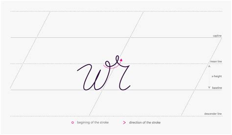 How To Connect Cursive W With R Handwriting HD Png Download Transparent Png Image PNGitem