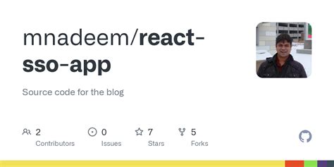 Github Mnadeemreact Sso App Source Code For The Blog