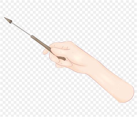 Hand Pointer White Transparent Hand Holding Pointer Gesture Illustration Teaching Gestures
