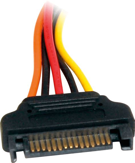 ST SATAPOWEXT8: Kabel SATA 6 Gb - s St. > SATA Bu., 20 cm, rot bei ...