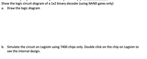 Solved Show The Logic Circuit Diagram Of A 1x2 Binary