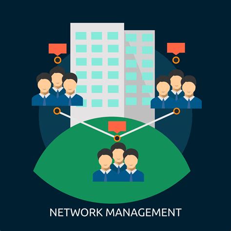 Network Management Conceptual Illustration Design 444324 Vector Art At